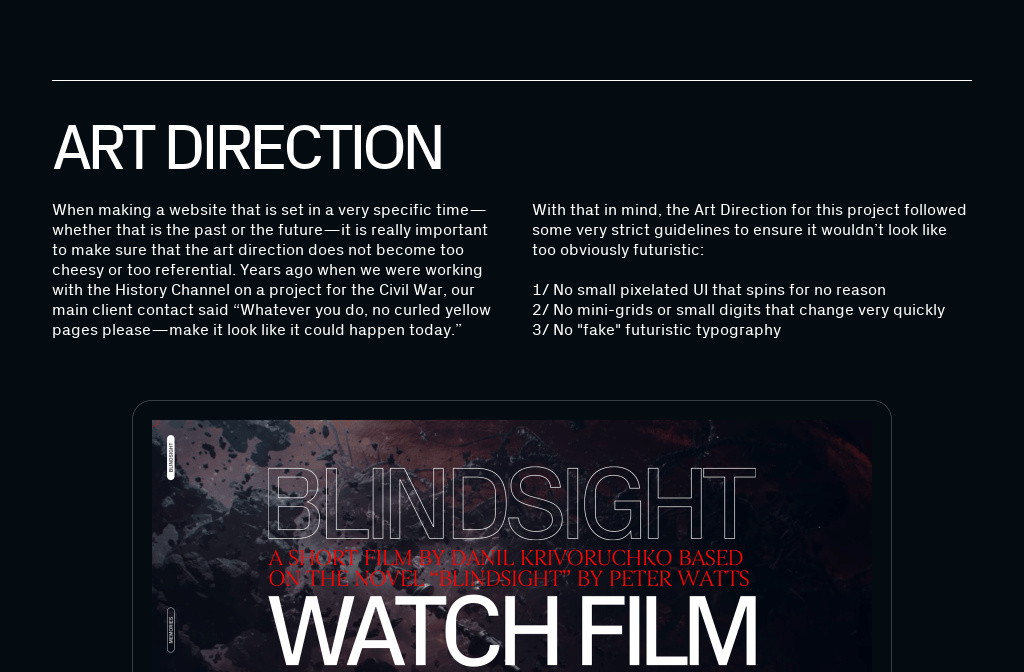 Blindsight — The Concept