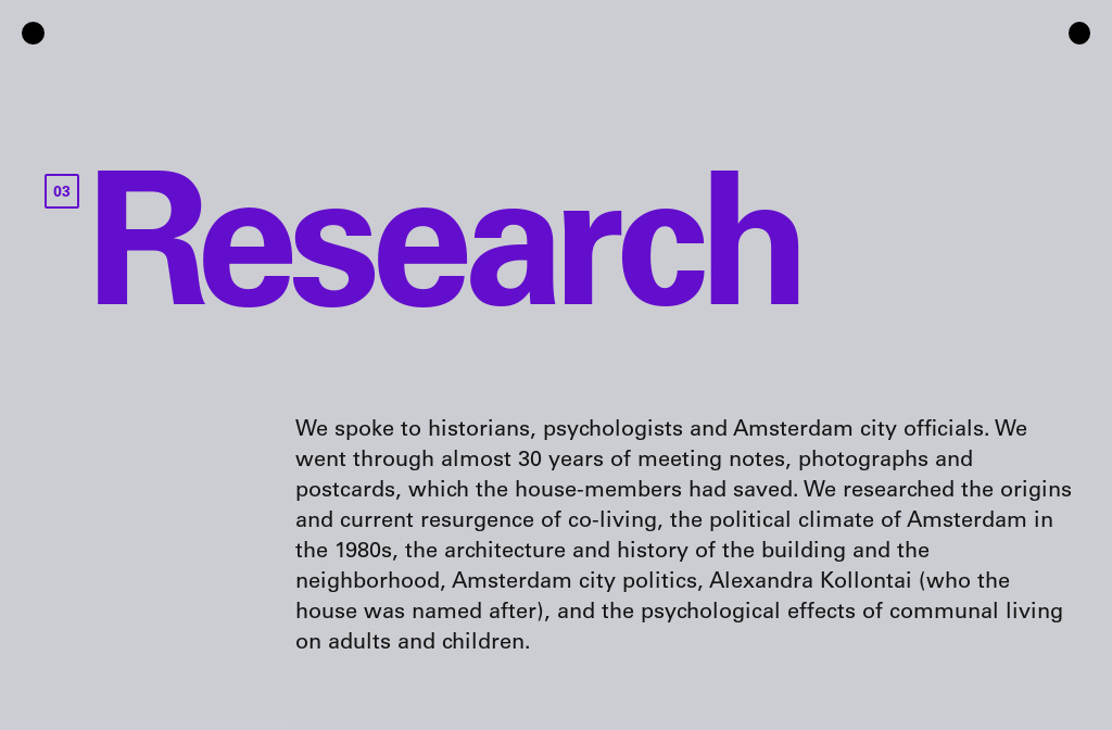 One Shared House — Research