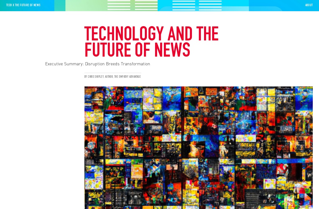 CHM Tech and the Future of News — Technology and the Future of News