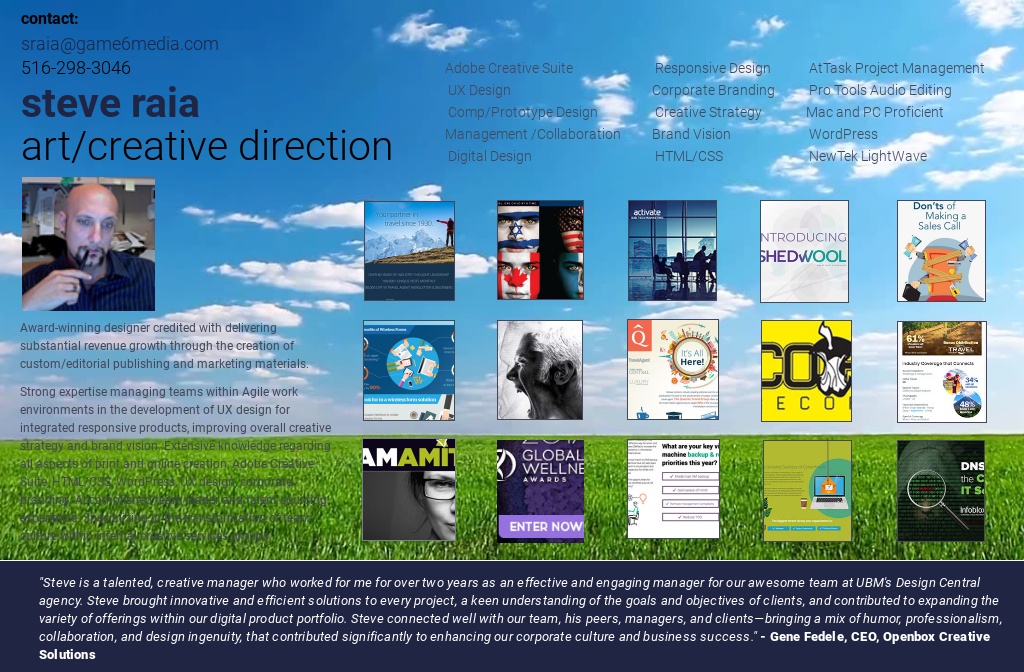 Steve Raia Portfolio
