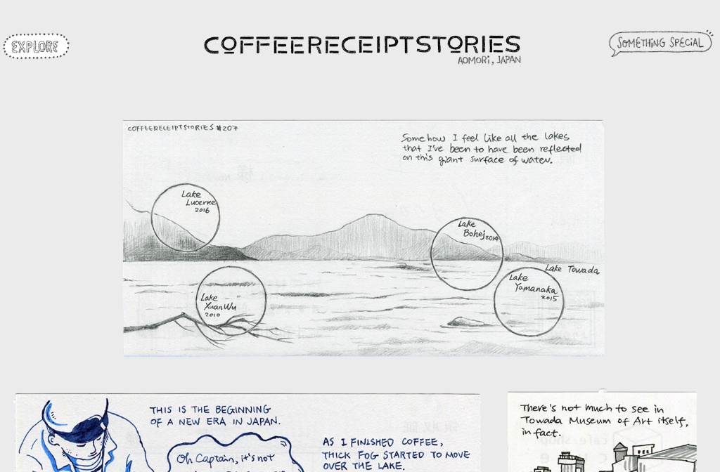 Coffee Receipt Stories — Aomori