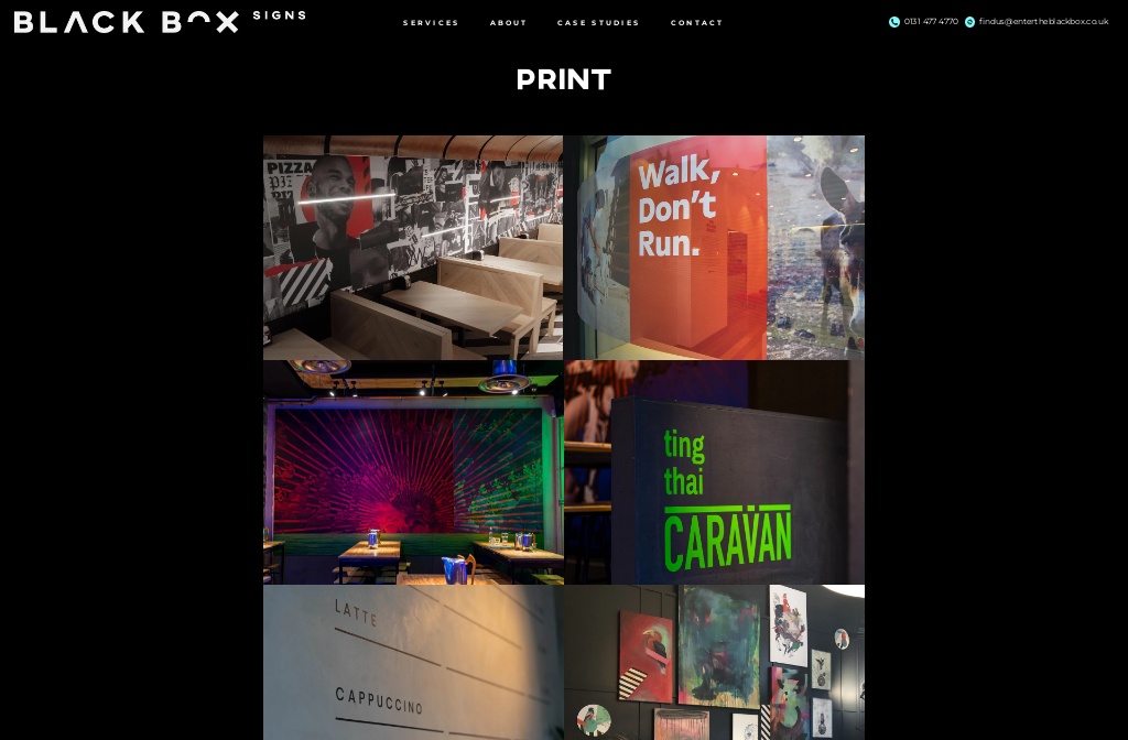 Black Box Signs | Van and Car Wrapping | Neon & Illuminated Signage — Print