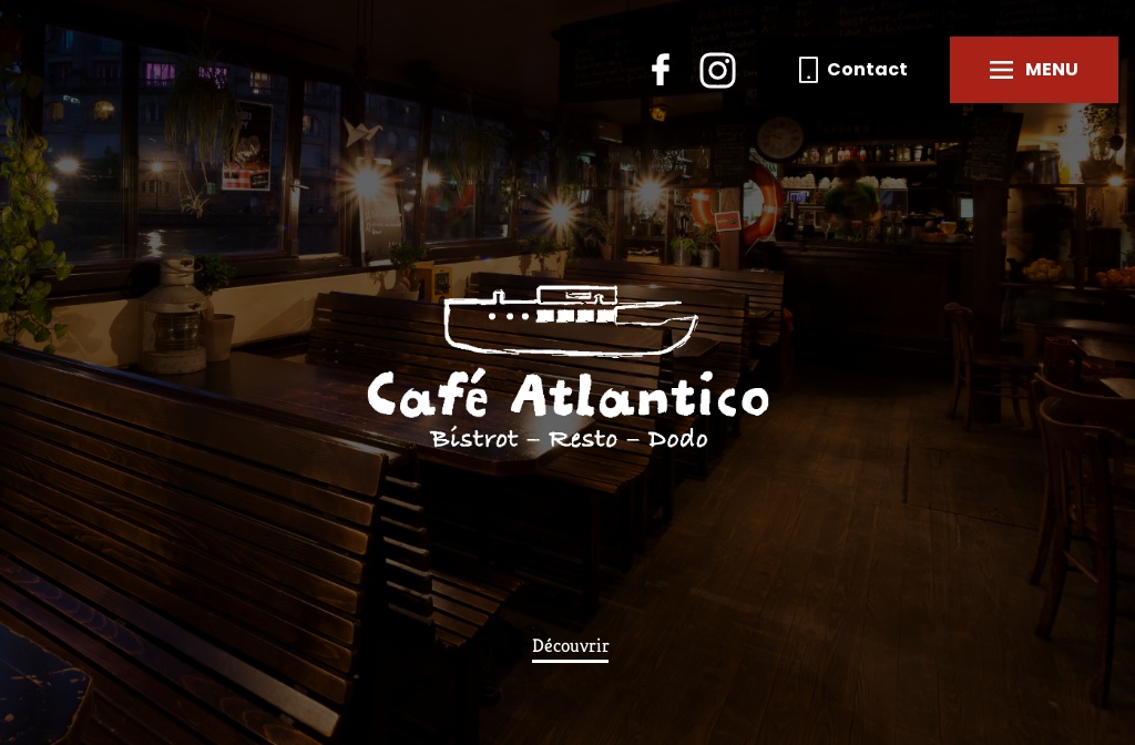 Café Atlantico - La péniche incontournable