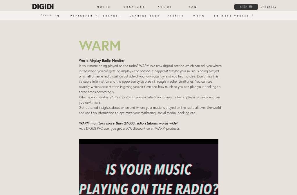 Services — Warm