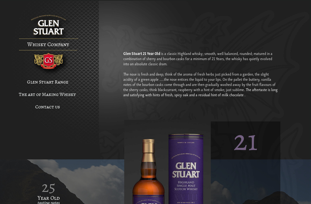 Glen Stuart 21 year old whisky