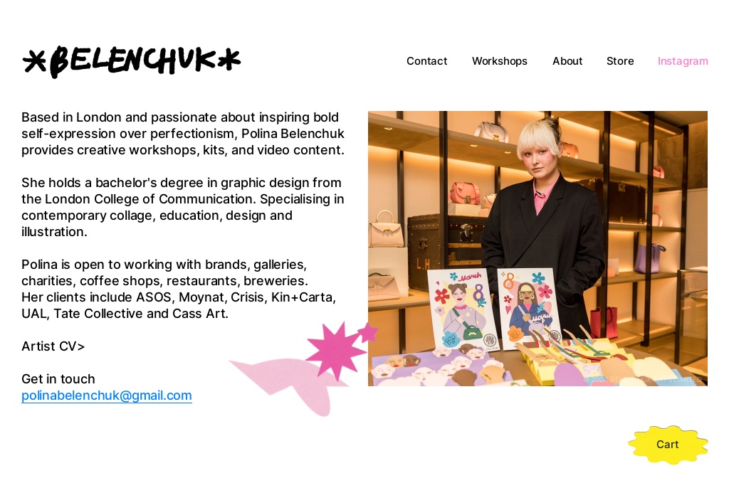 Polina Belenchuk – collage artist based in London — links