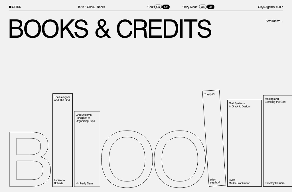 Grids — Books and Credits