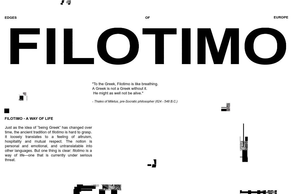 A Story from the Edge of Europe: Filotimo