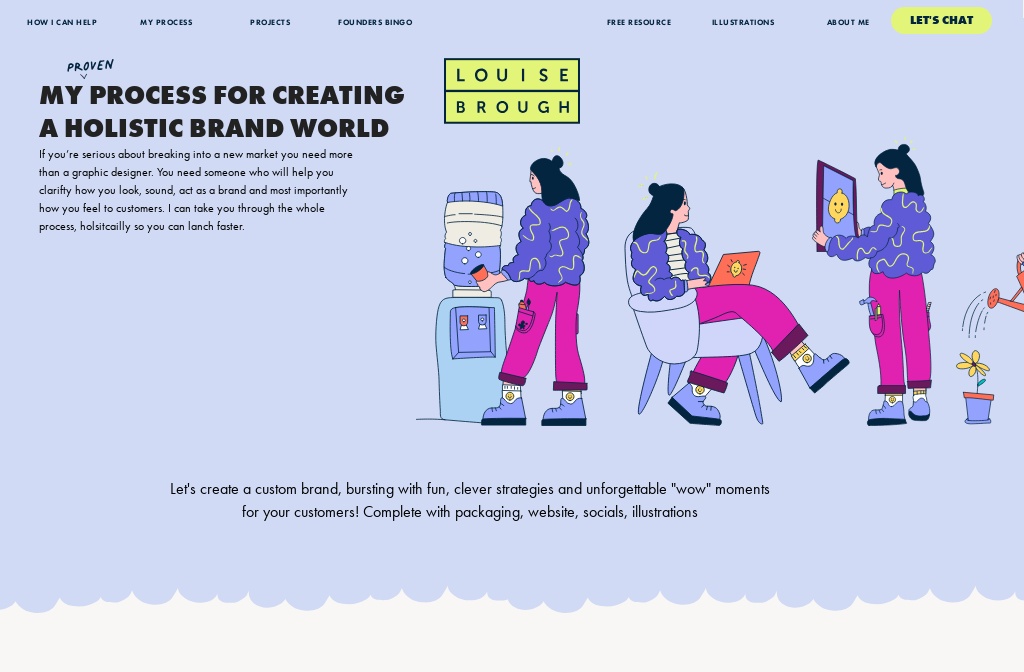 Louise Brough | Designer — Branding Process