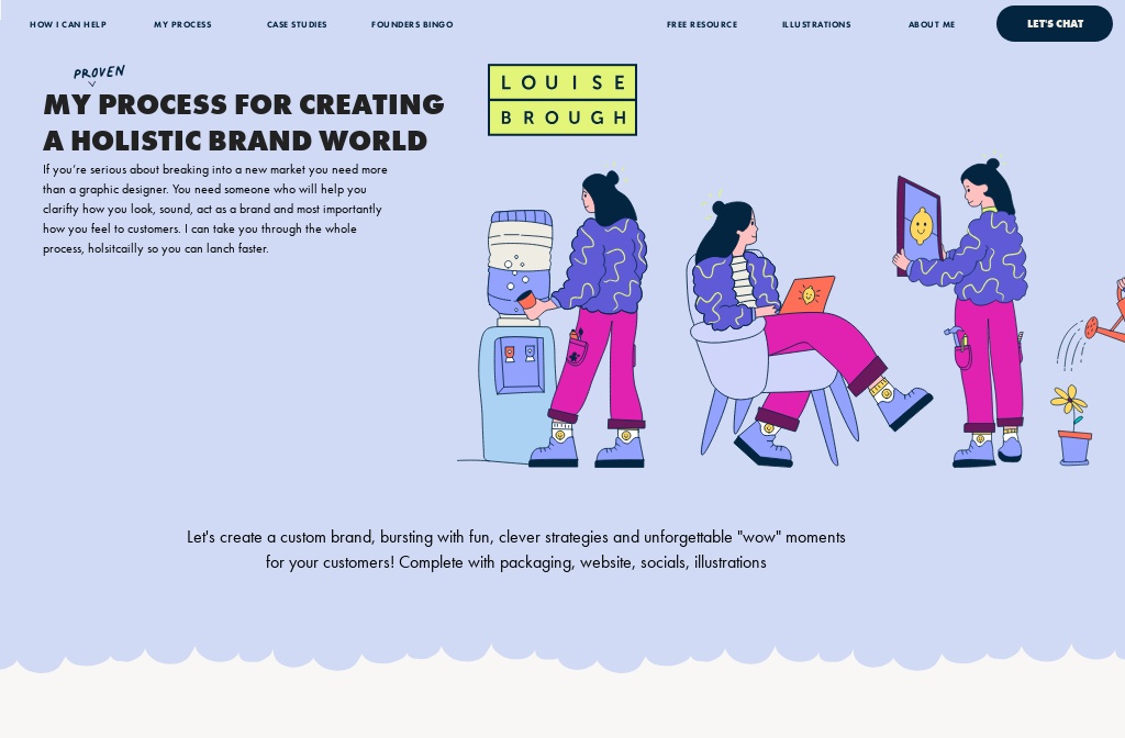 Louise Brough | Designer — Branding Process