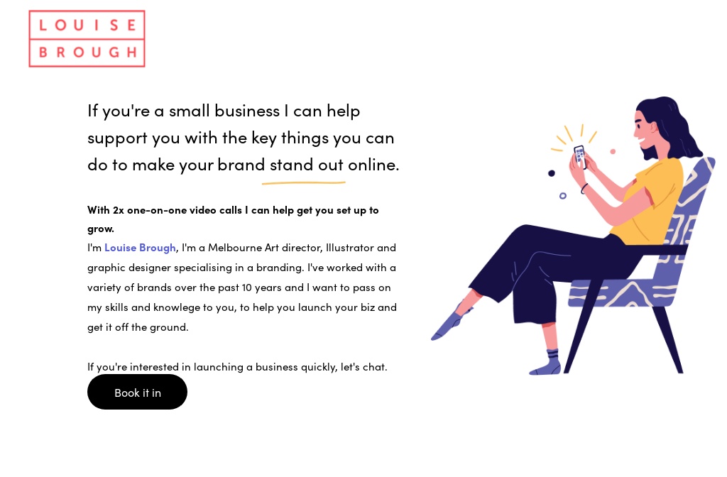 Louise Brough | Designer — 1:1 calls