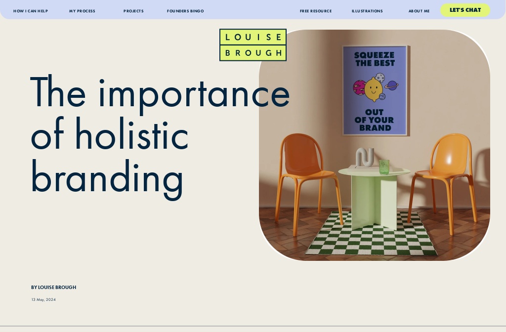 Louise Brough | Designer — Article - 1