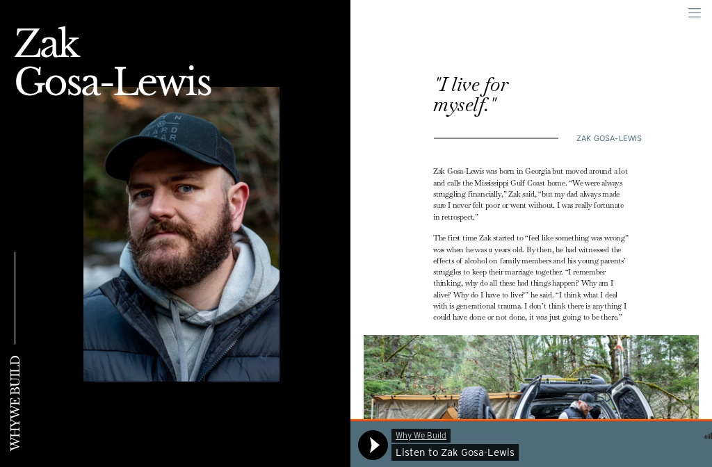 WHY WE BUILD — ZAK