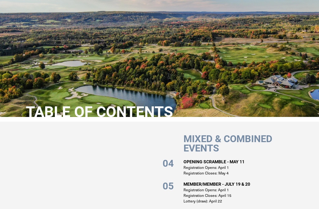 2024 The Pulpit Club - Event Guide — table of contents