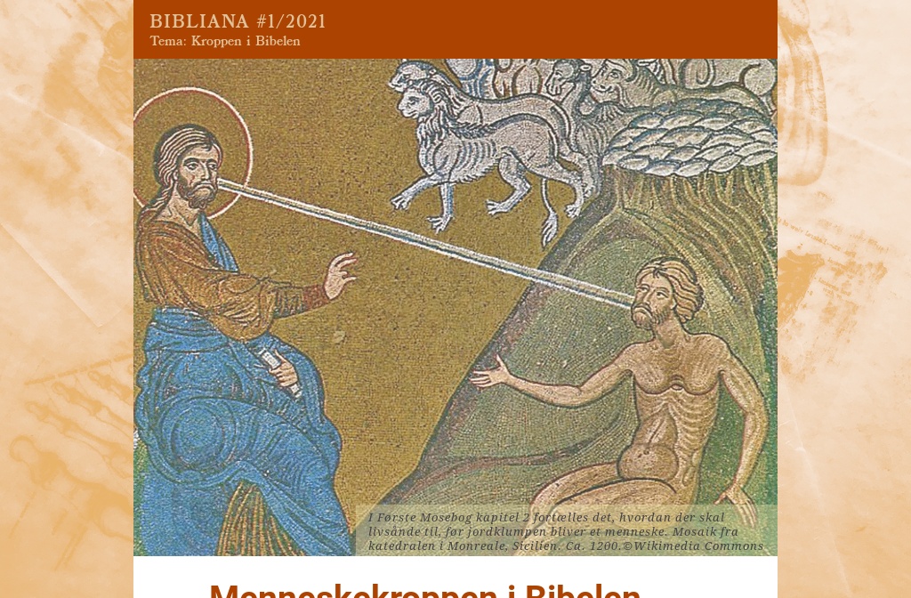 Bibliana 2021/1: Kroppen i Bibelen