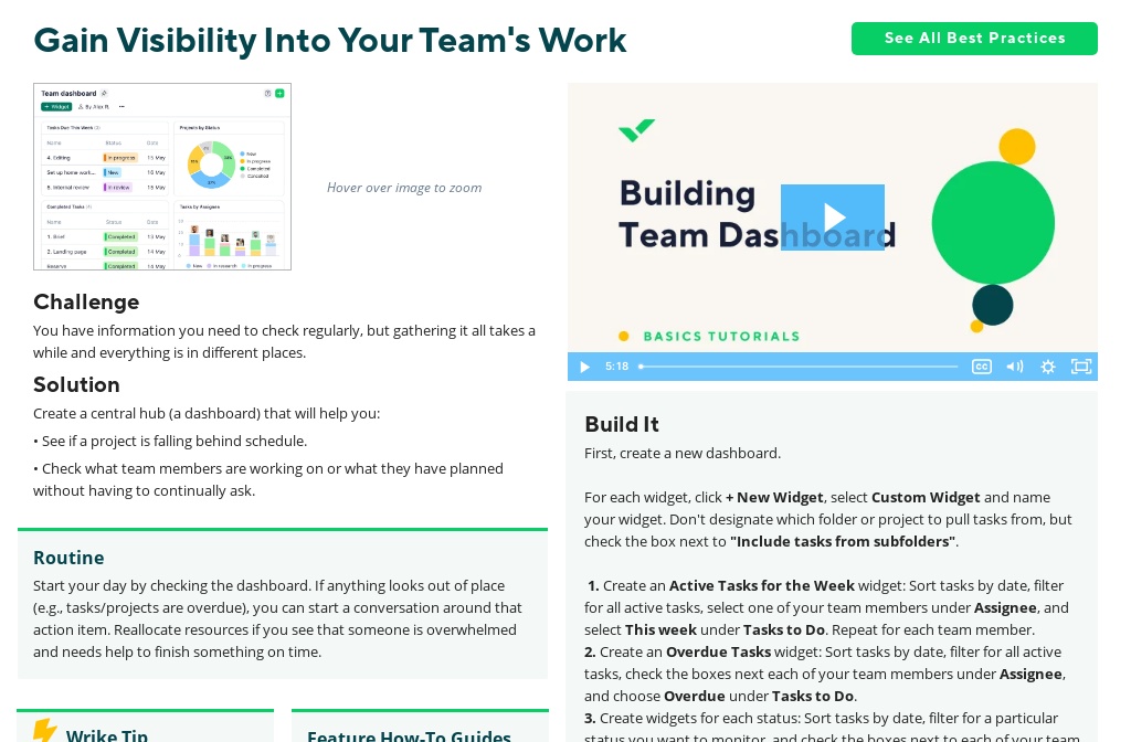 Wrike Best Practices - Gain Visibility Into Your Team's Work