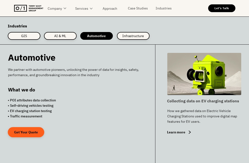 Automotive - TSMG - Traffic measurement, self-driving vehicle testing ...
