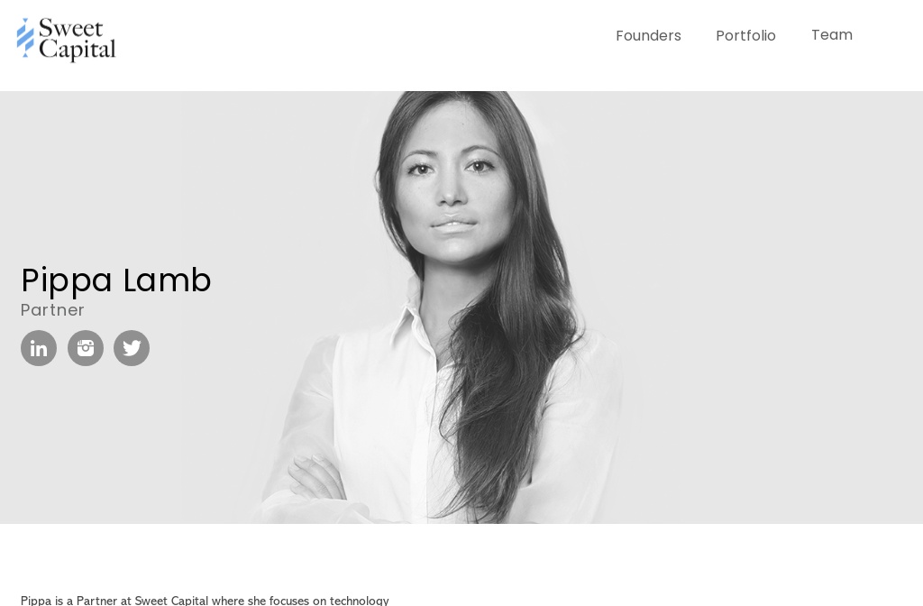 Sweet Capital Team - Pippa Lamb