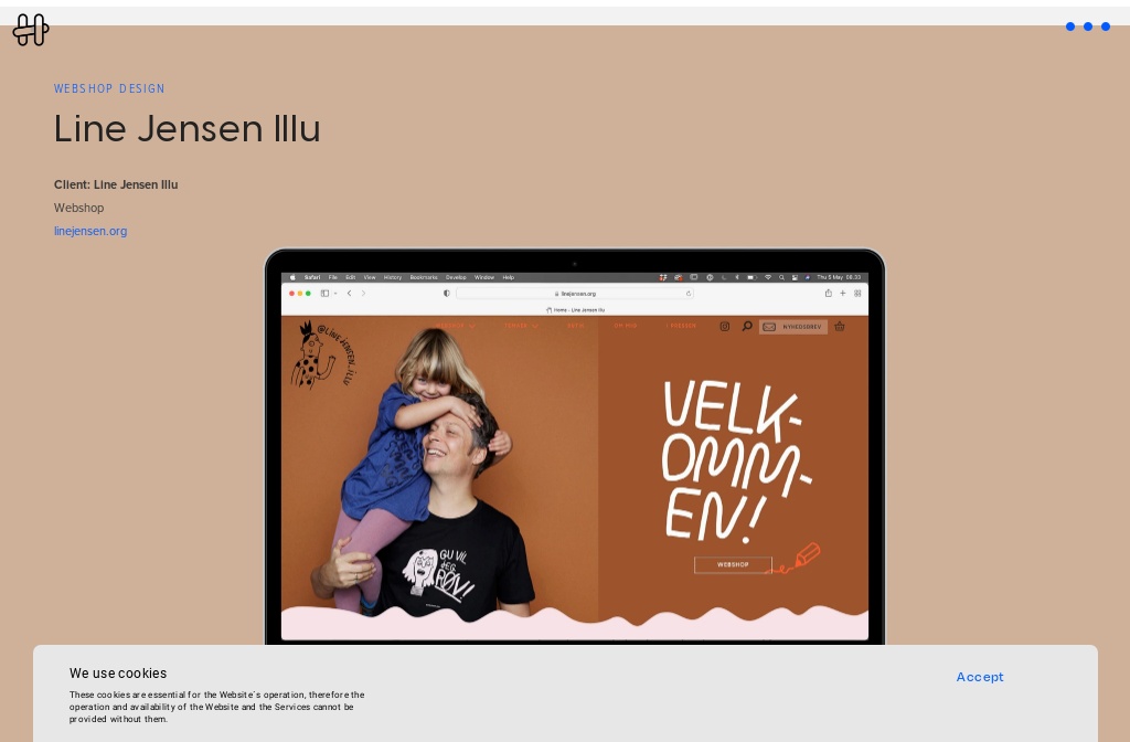 Hiske, Line Jensen Illu, Webshop design