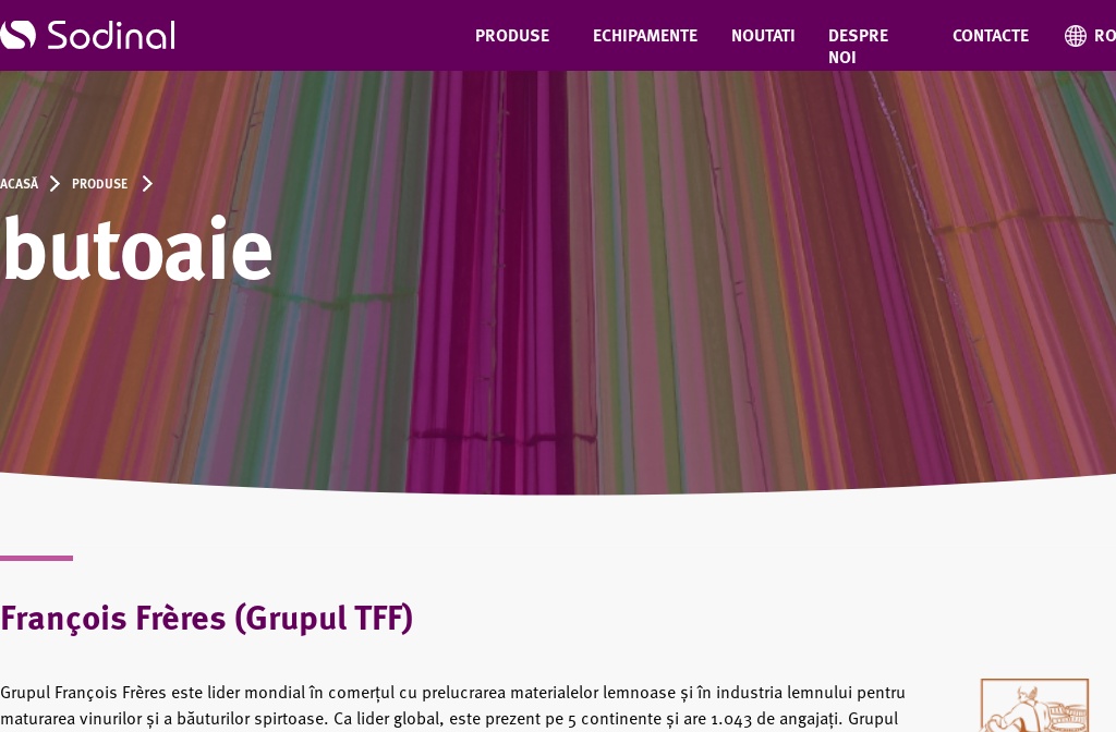 Sodinal - Enologie și vinificație — Baricuri