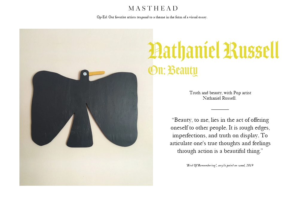 Nathaniel Russell - Masthead Magazine - Op-Ed
