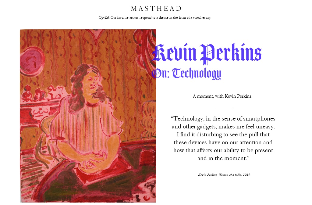 Kevin Perkins - Masthead Magazine - Op-Ed