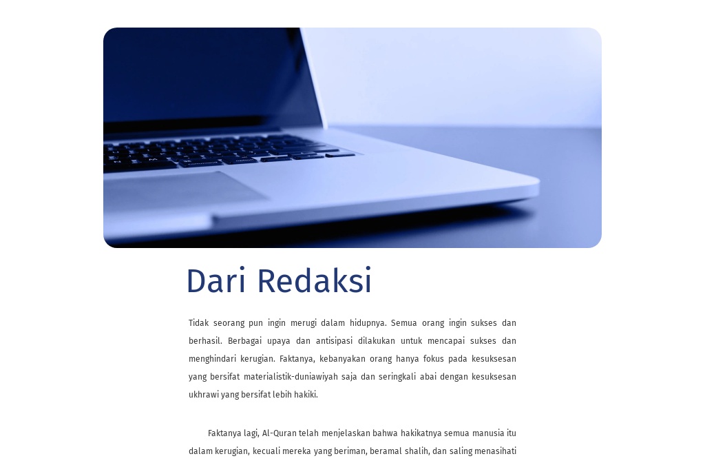 Majalah HSI edisi 65 — Dari redaksi