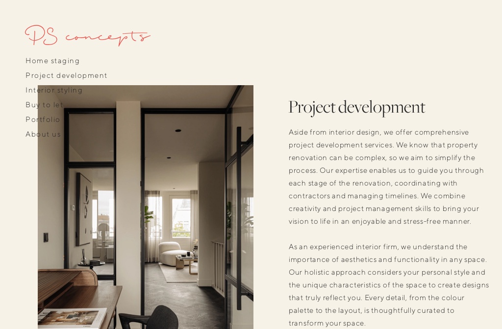 PS concepts — Project development
