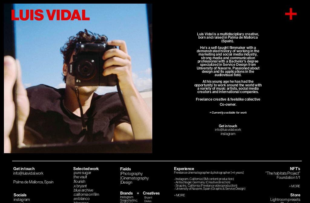 Luis Vidal - Digital Portfolio — ABOUT