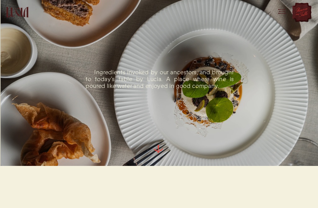 Lucia Melbourne | Seasonal Menus