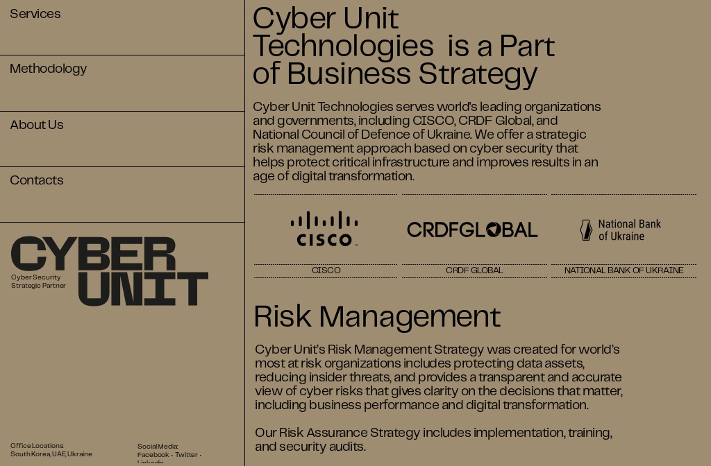 Cyber Unit Technologies — Methodology