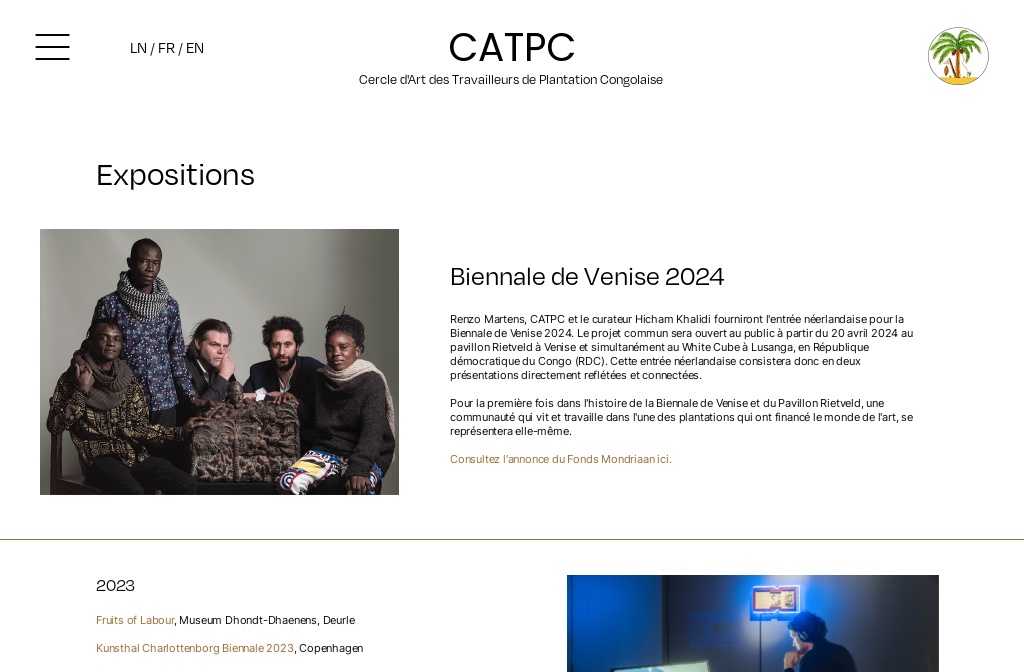 CATPC — Expositions