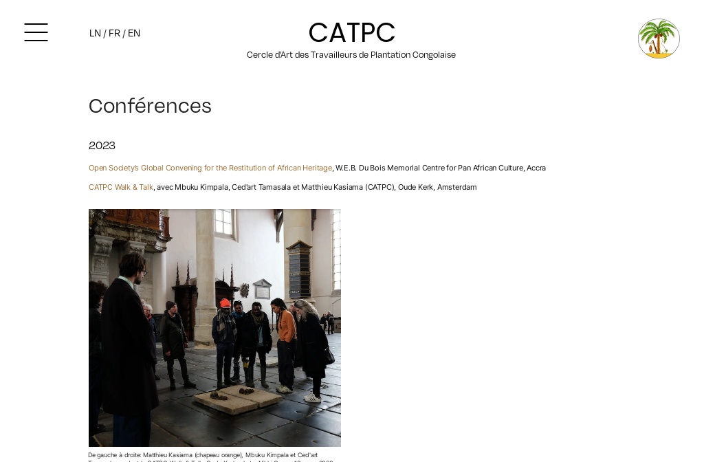 CATPC — Conférences