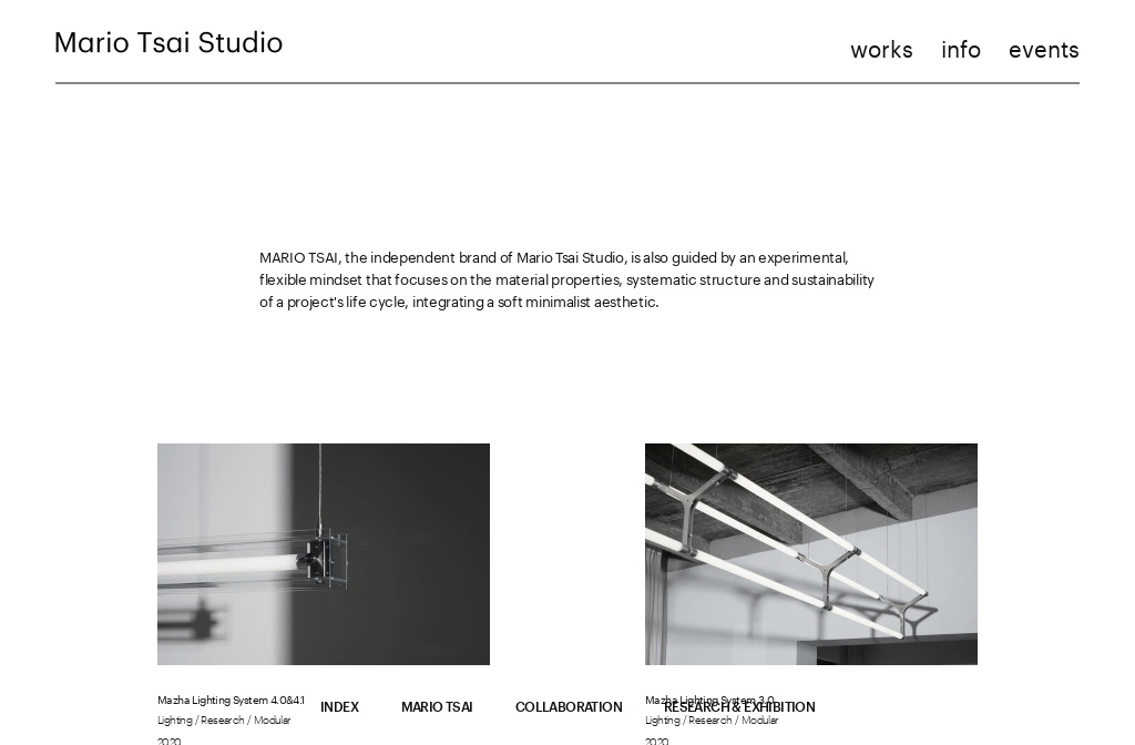 Mario Tsai Studio — Works — MARIO TSAI
