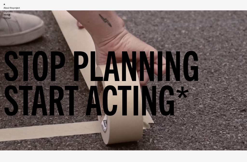 Stop Planning Start Acting