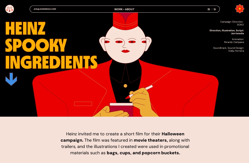 Jun Ioneda — HEINZ SPOOKY INGREDIENTS