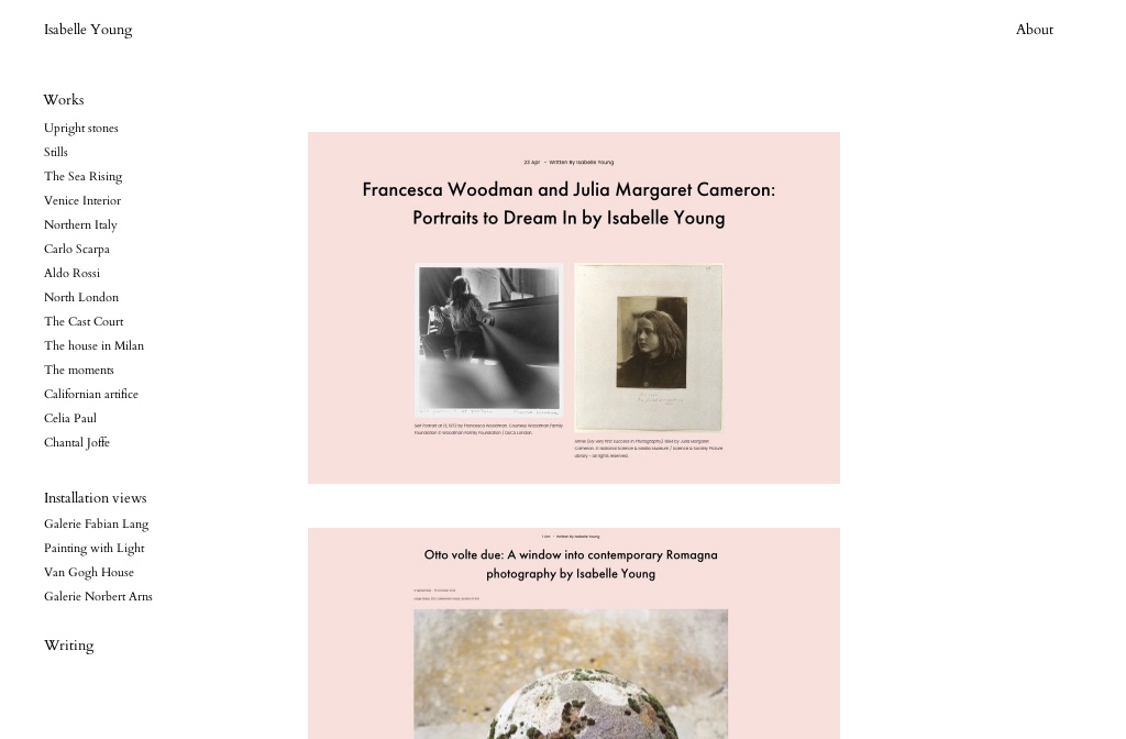 Isabelle Young — Writing