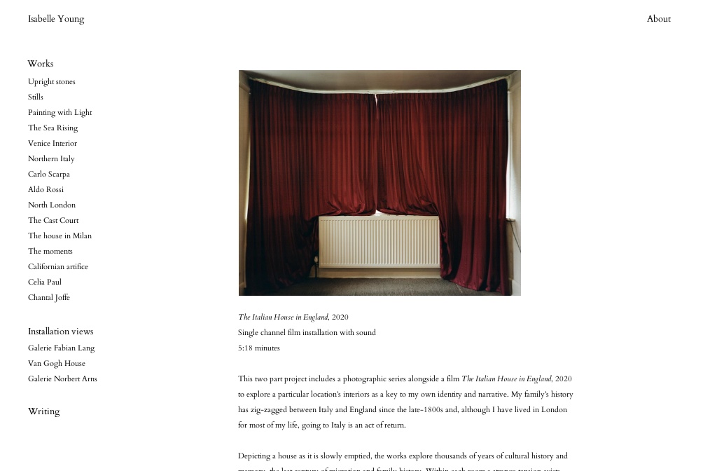 Isabelle Young — The Italian house