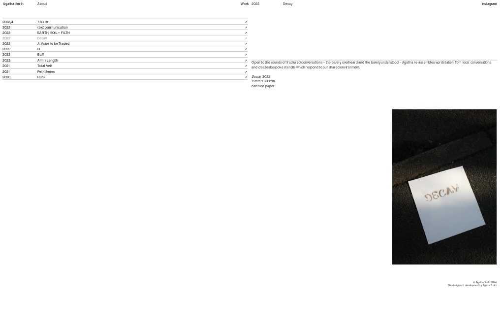 Agatha Smith — Decay