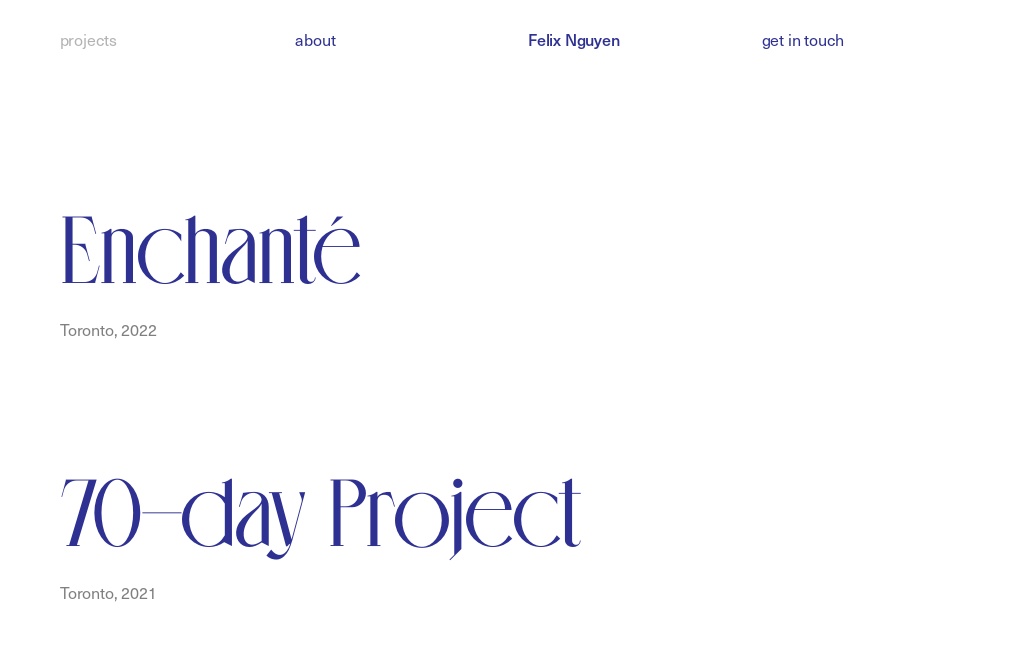 Felix Nguyen — Projects