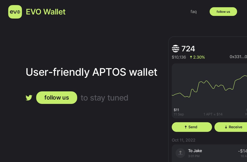 EVO Wallet – User-friendly APTOS wallet