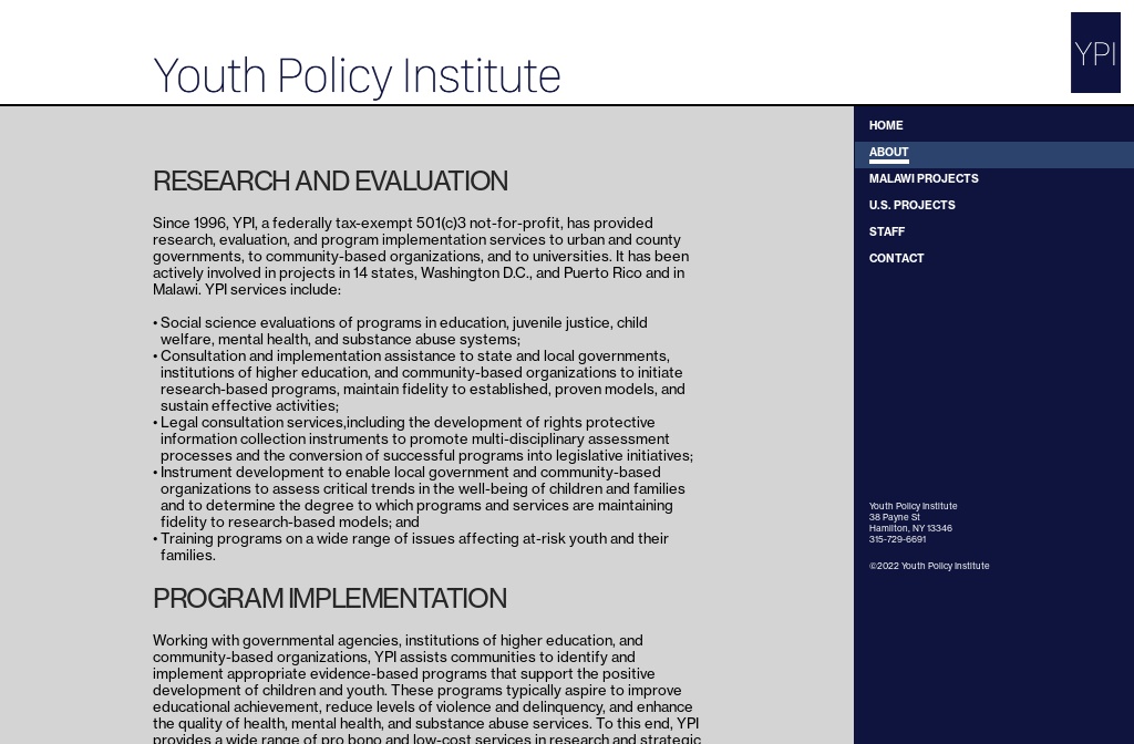 YPI Youth Policy Institute — Page 2