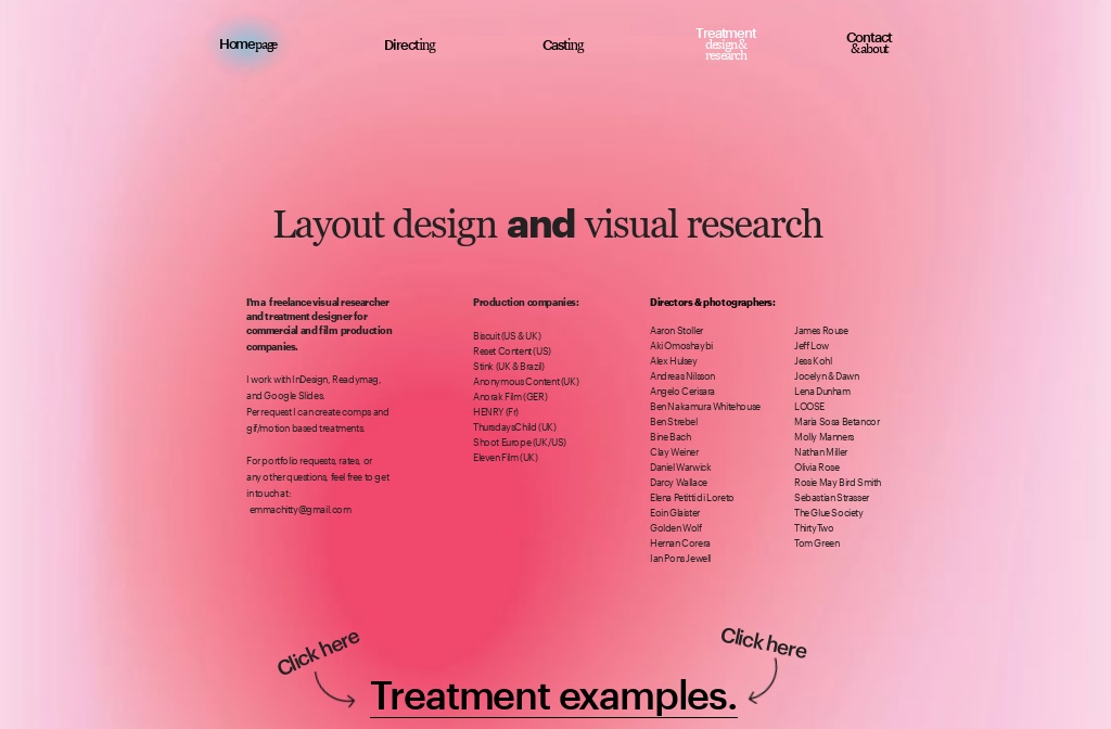 Emma Chitty — Treatment design & research