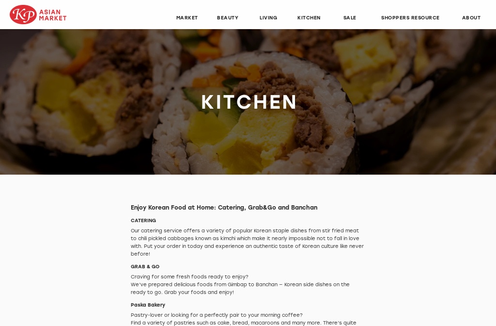 KP Asian Market — Kitchen