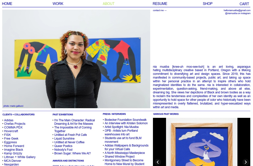 nia musiba — about