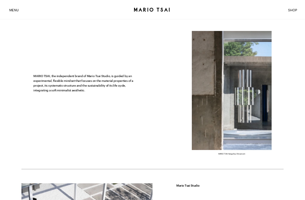 MARIO TSAI — About