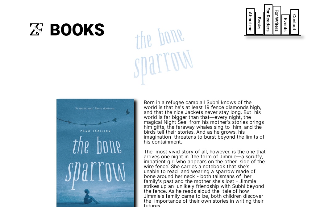 Zana Fraillon — The Bone Sparrow