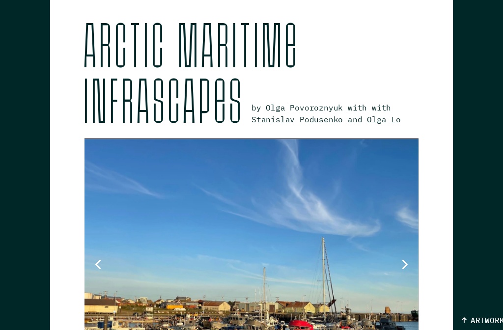 Arctic InfraScapes — Arctic Maritime InfraScapes