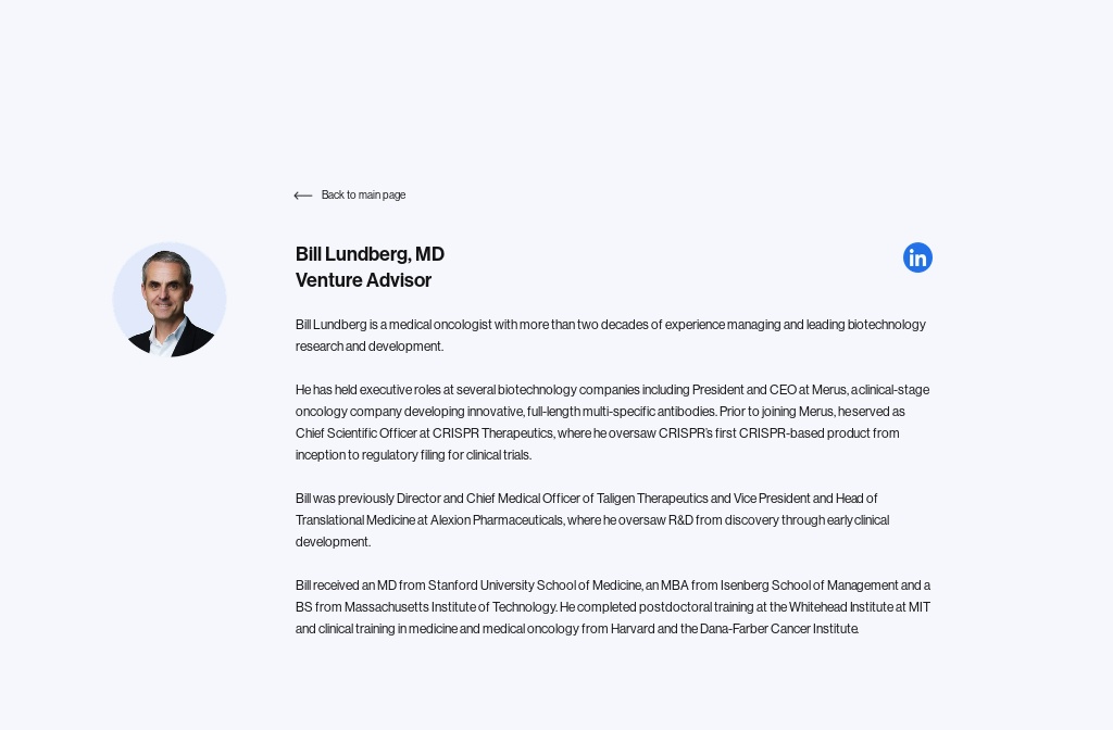 Bill Lundberg | Forge Life Science Partners