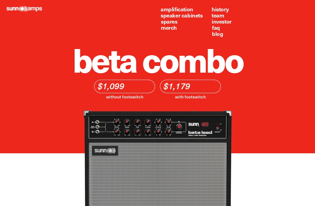 Sunn Amplification — beta combo